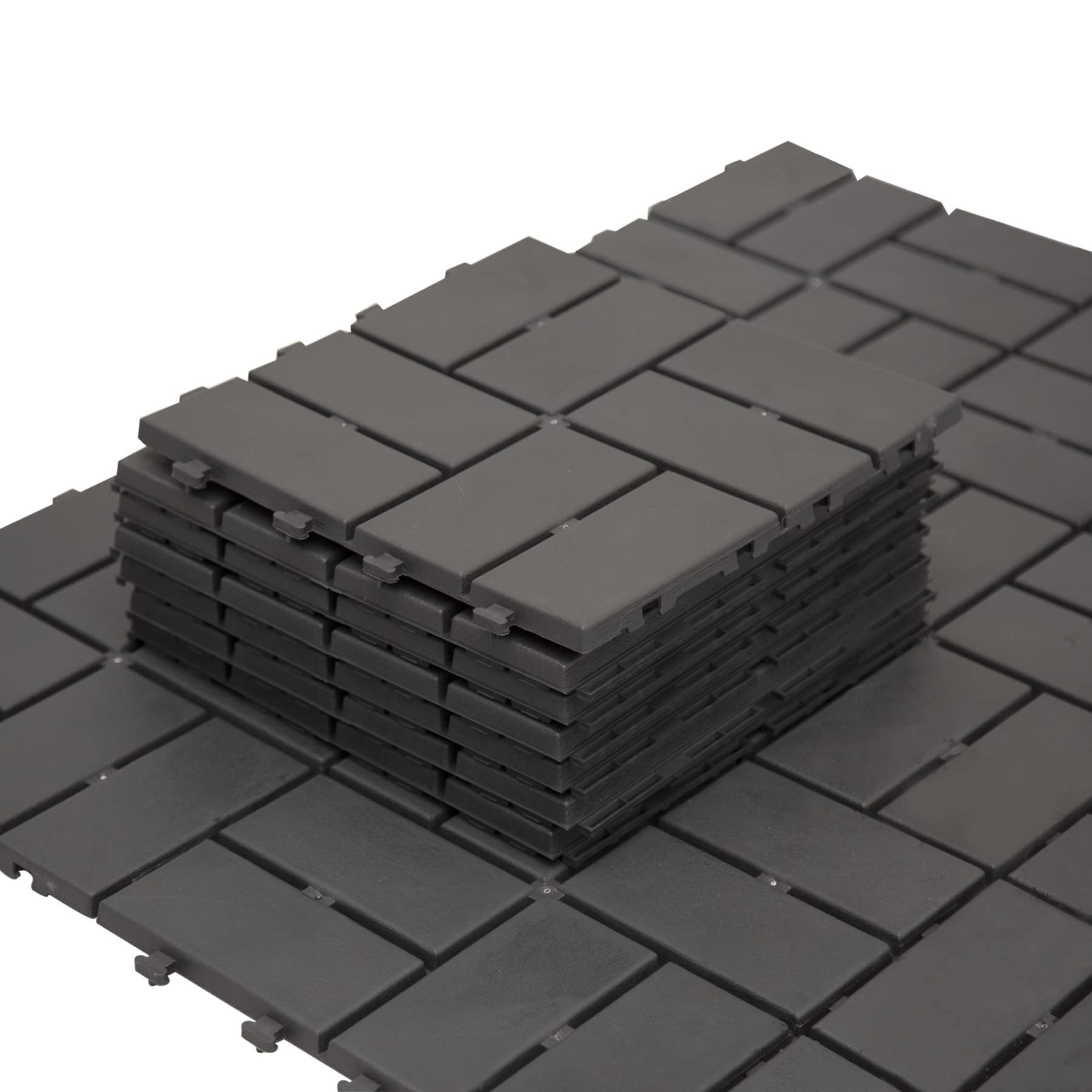 domi outdoor living 12" x 12" Composite Interlocking Deck Tile ...