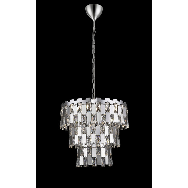 Rosdorf Park Clausen 9 - Light Crystal Tiered Pendant | Wayfair.co.uk
