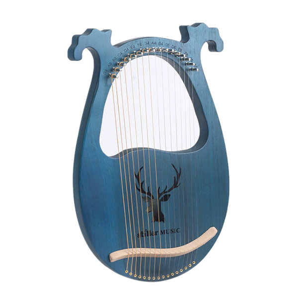 Lomana Lyre Harp 16 Strings Mahogany Body String Instrument | Wayfair