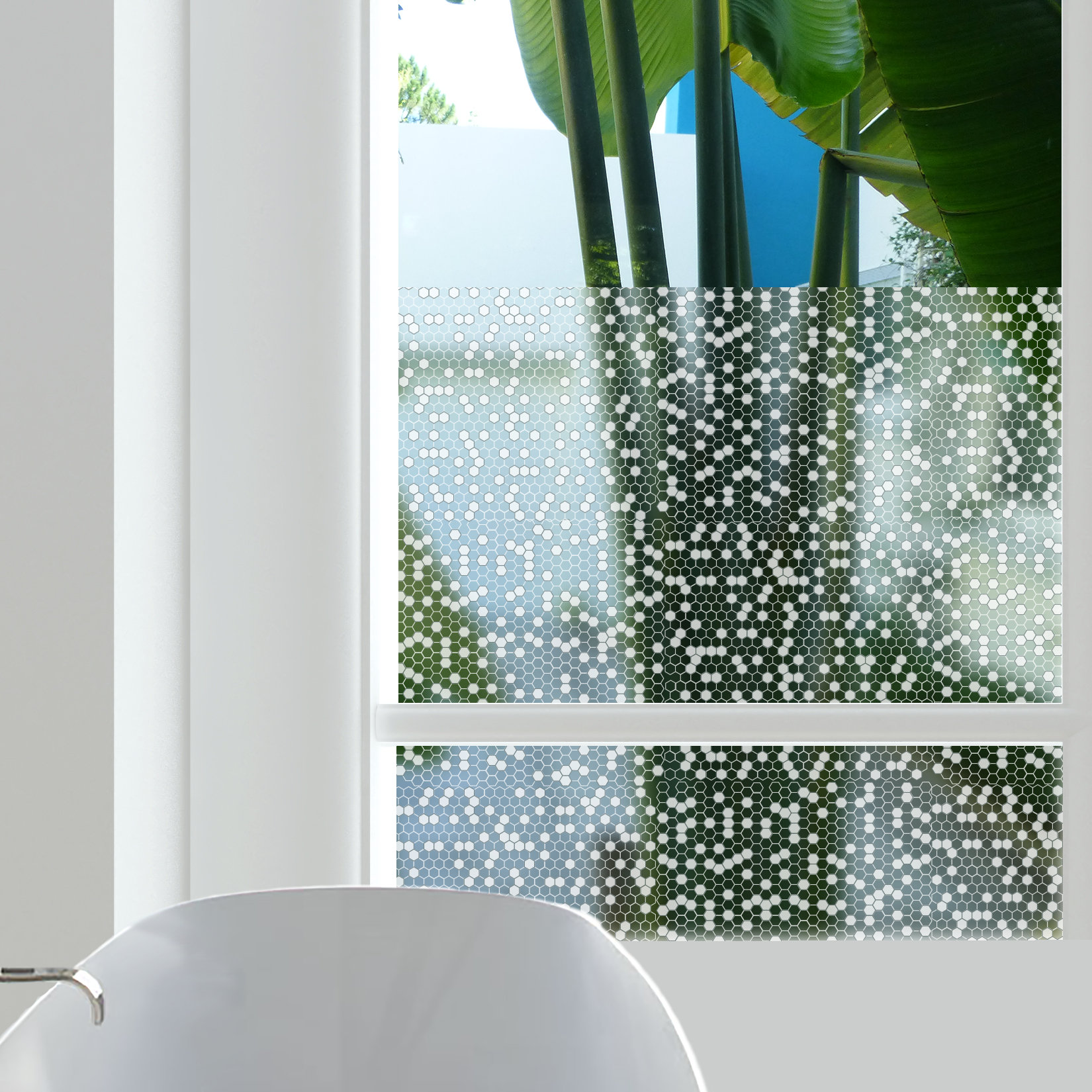 Stick Pretty Honeycomb Sheer Window Film | Wayfair