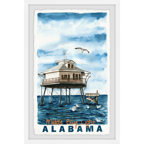 Breakwater Bay Middle Bay Light - Picture Frame Painting | Wayfair