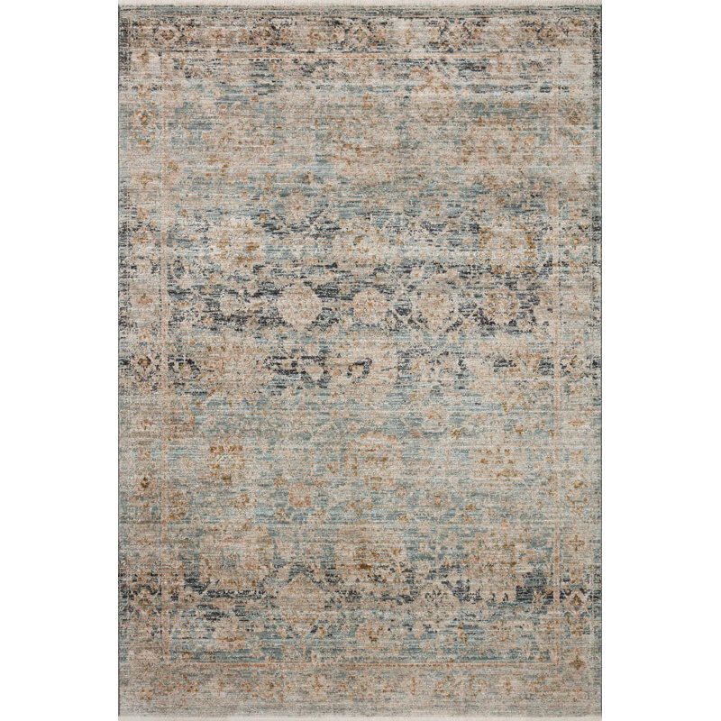 Jean Stoffer x Loloi Katherine Ocean / Coral Area Rug & Reviews | Wayfair