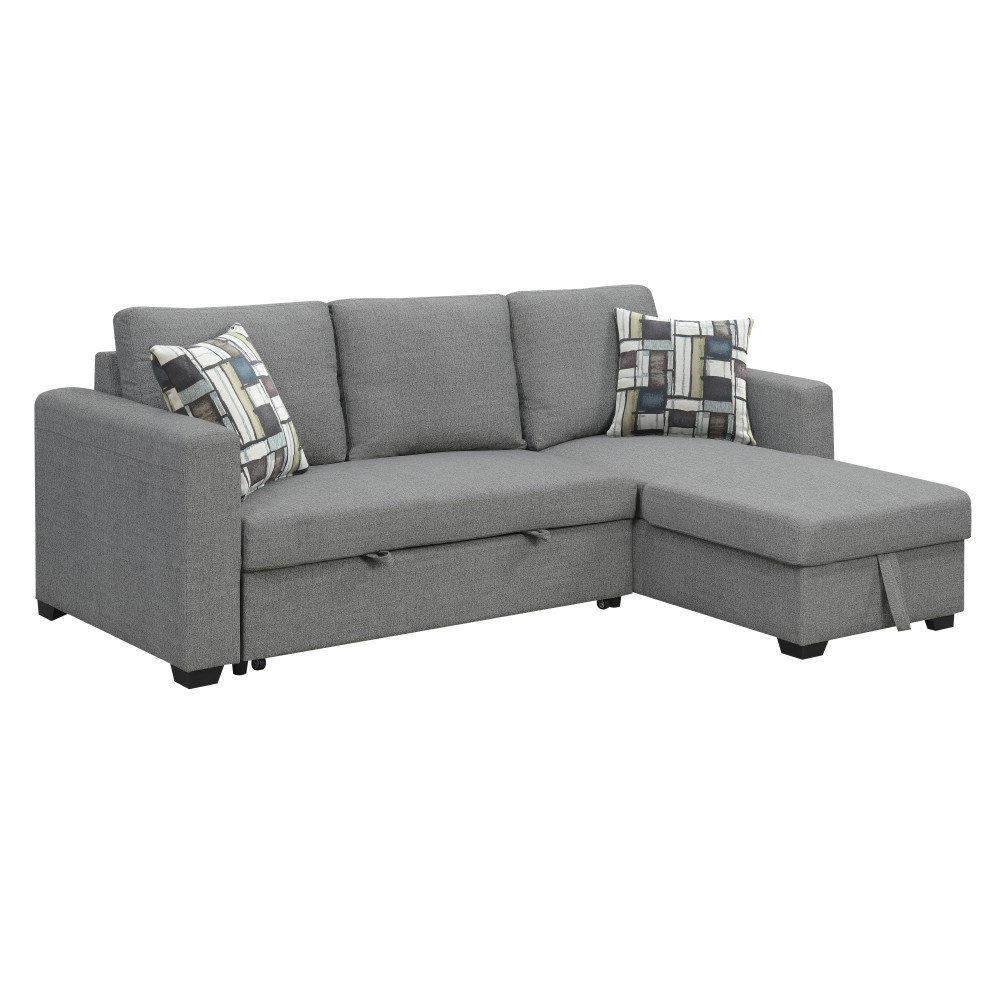 Hashtag Home Hendrick Upholstered Sectional & Reviews | Wayfair