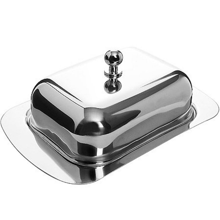 Prep & Savour Brijan Stainless Steel Butter Dish | Wayfair