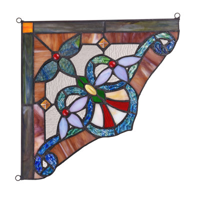 Astoria Grand Tiffany-Glass Window Panel & Reviews | Wayfair