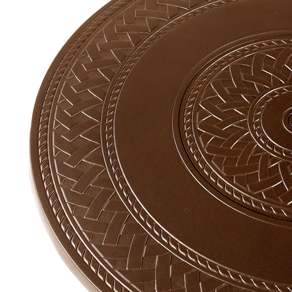 Lark Manor Delrick 24.5'' H x 34'' W Aluminum Propane Outdoor Fire Pit ...