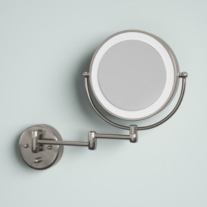 Zipcode Design™ Lyra Round LED Metal Wall Mirror & Reviews | Wayfair