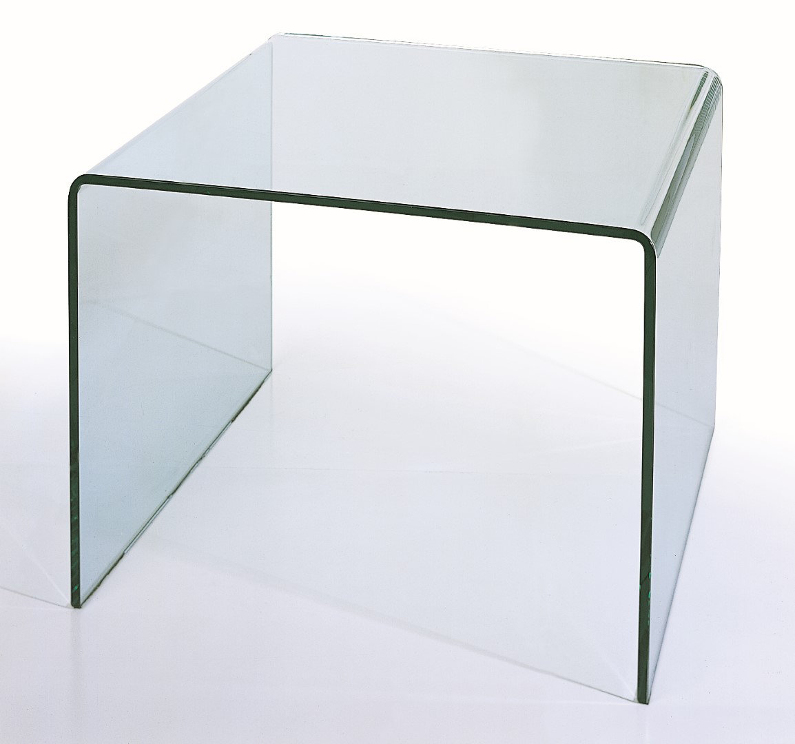 Hokku Designs 18'' Tall Glass Sled End Table & Reviews | Wayfair