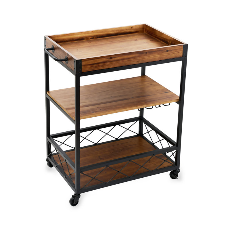 Twine Modern Manor Bar Cart | Wayfair
