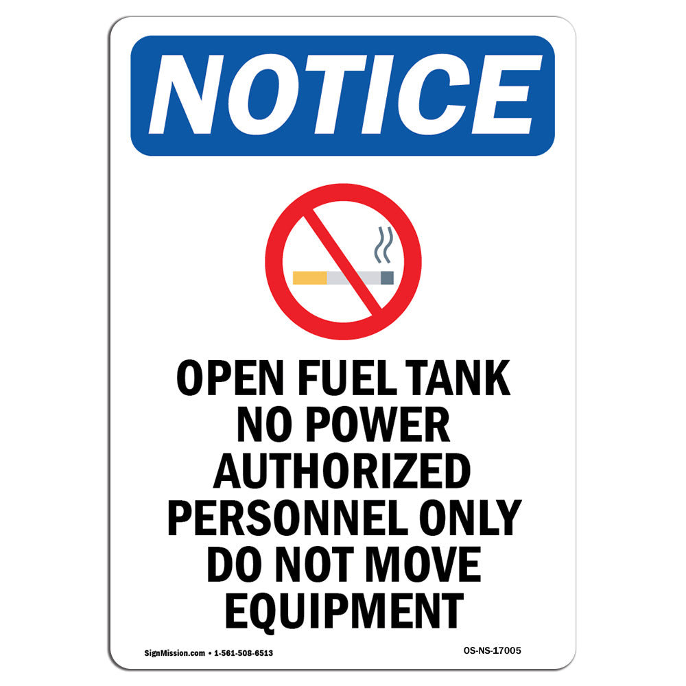 SignMission Open Fuel Tank No Sign | Wayfair