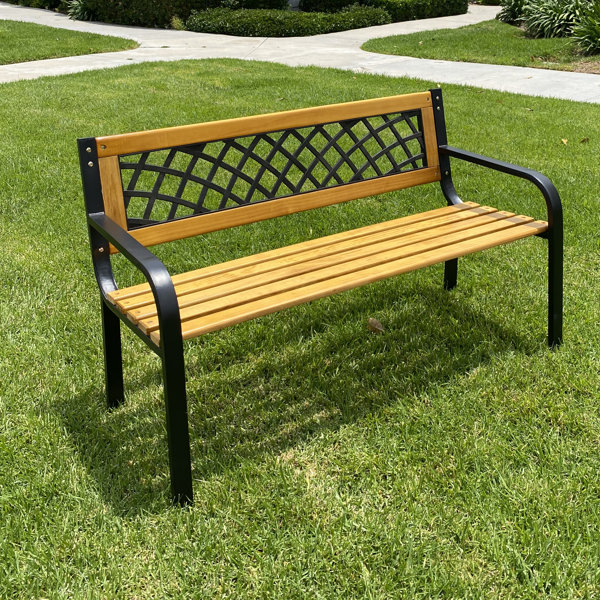 Winston Porter Holter Metal Outdoor Bench | Wayfair