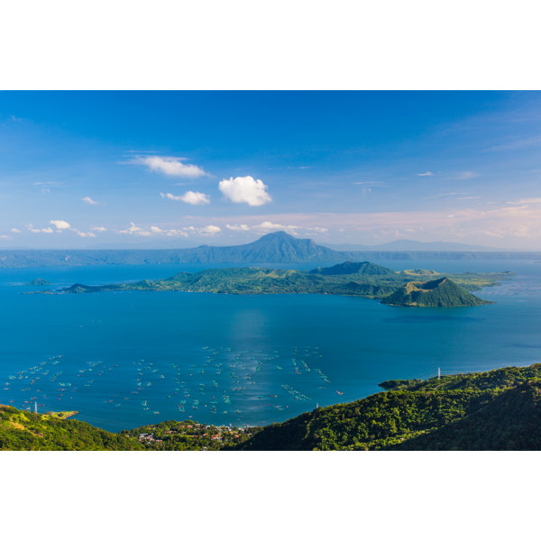 Highland Dunes Lake Taal Volcano, Philippines by - Wrapped Canvas ...