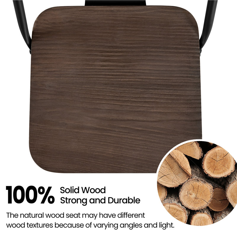 Williston Forge Armagh Solid Wood Stool | Wayfair