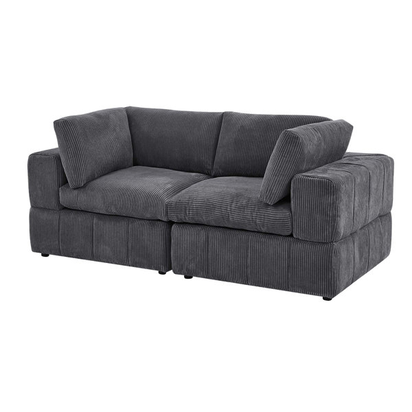 Wade Logan® Aronas 79'' Upholstered Loveseat & Reviews | Wayfair