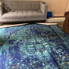 Bungalow Rose Performance Blue Rug & Reviews | Wayfair