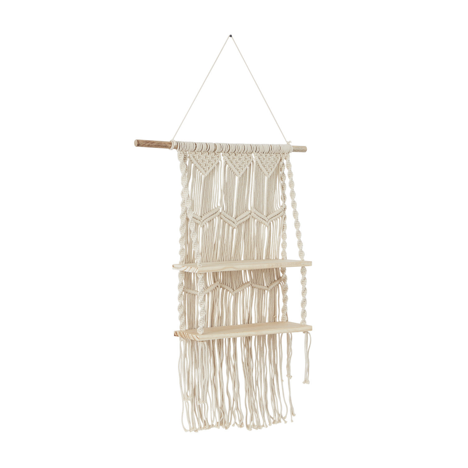 Novogratz 2 Piece Cotton Strings Floating Shelf | Wayfair