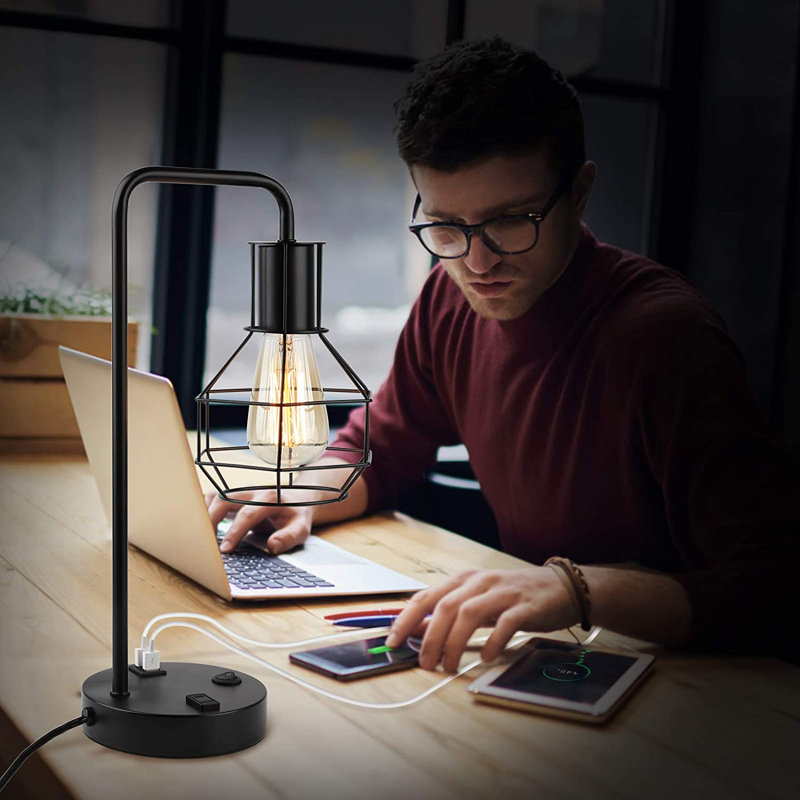 17 Stories Metal USB Desk Lamp & Reviews | Wayfair