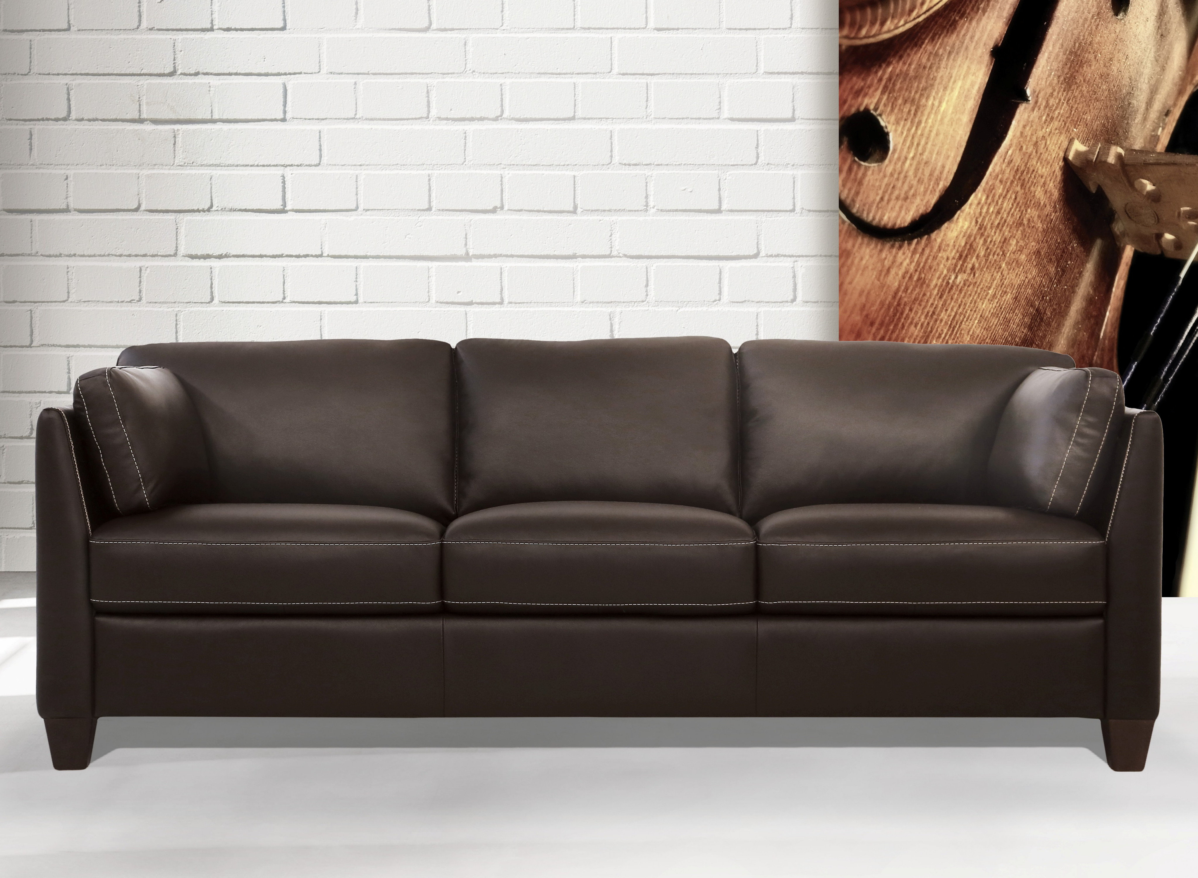 Cozzy Design Mattia 81'' Leather Sofa | Wayfair