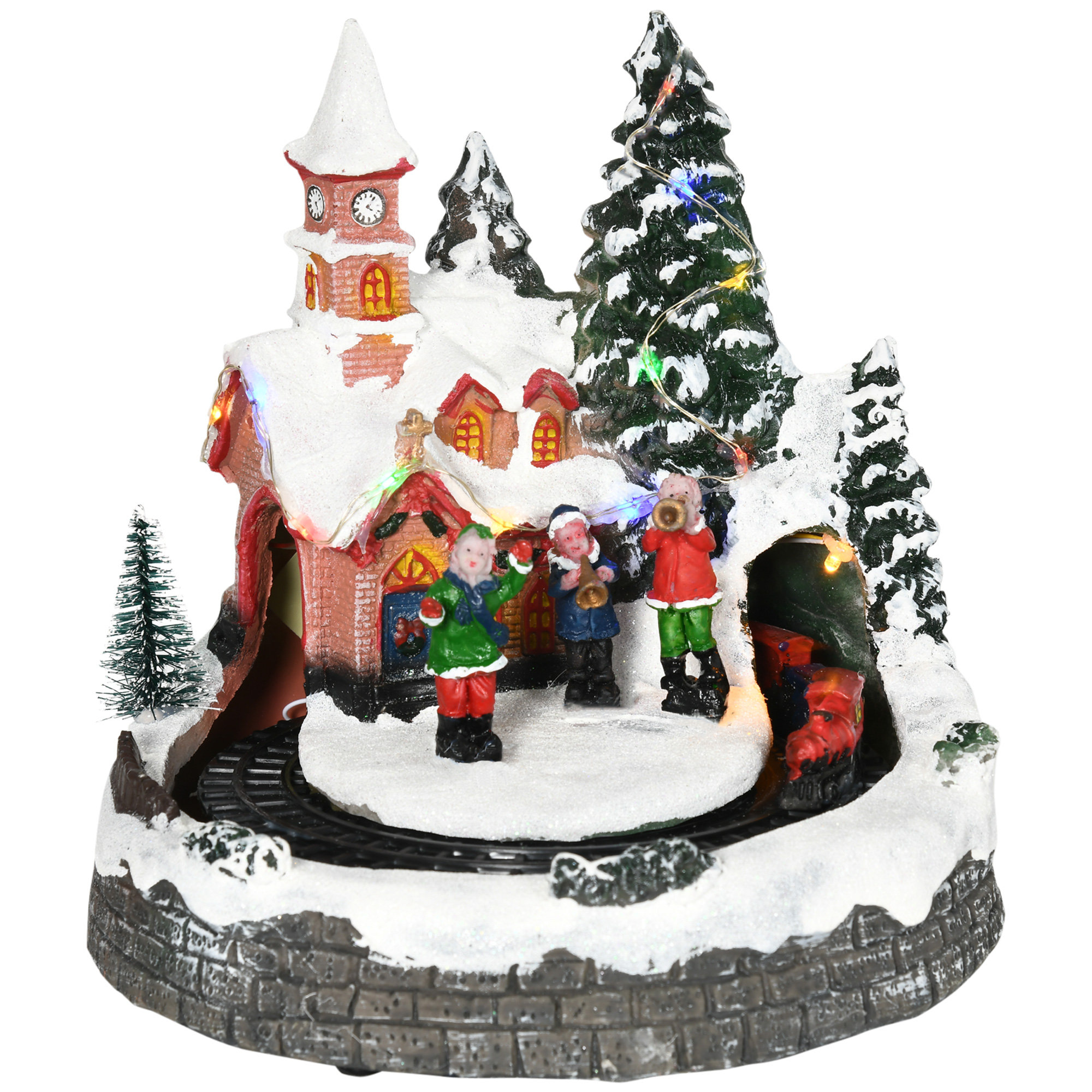 The Holiday Aisle® Animated Christmas Village Scene | Wayfair