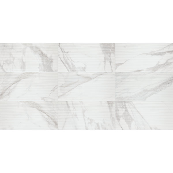 Daltile Perpetuo 12" x 24" Glazed Ceramic Wave Wall Tile | Wayfair