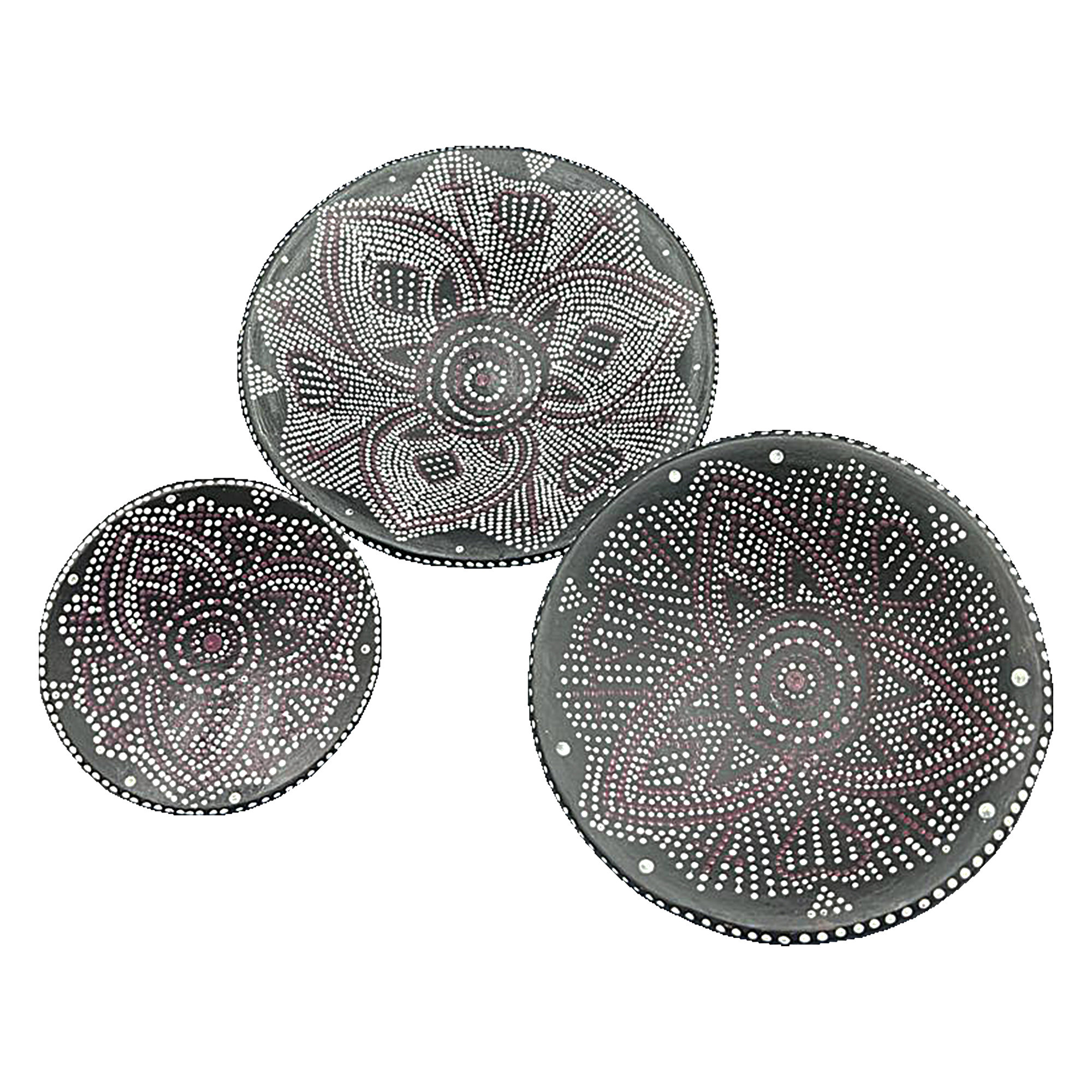 Bungalow Rose Earthenware Decorative Plate - Set of 3 | Wayfair