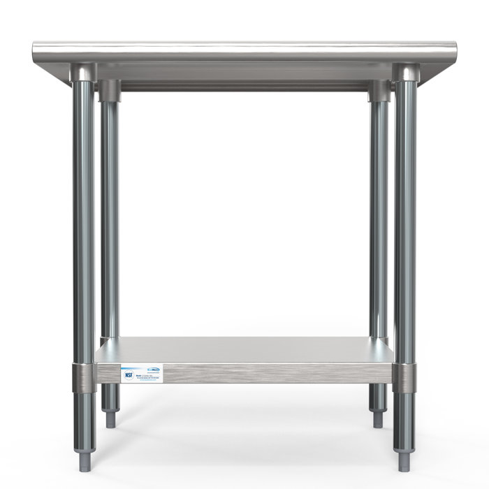KoolMore 30"W Adjustable Height Stainless Steel Top Workbench | Wayfair