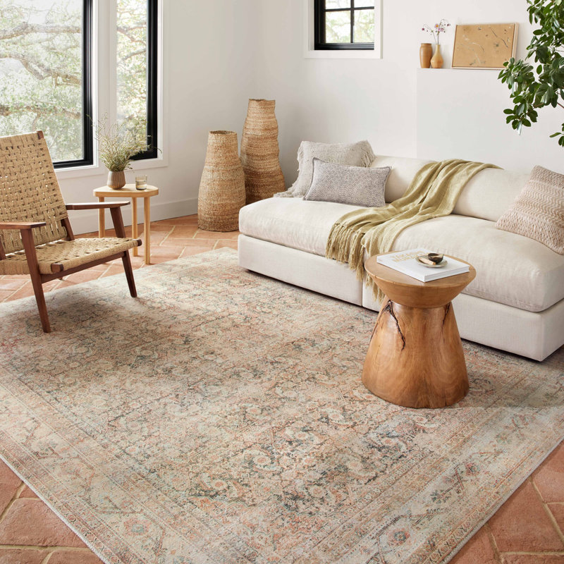 Loloi II Performance Natural/Apricot Rug & Reviews | Wayfair