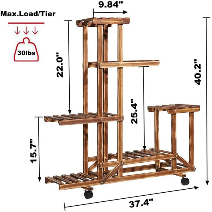 Millwood Pines Munos Free Form Multi-Tiered Plant Stand & Reviews | Wayfair