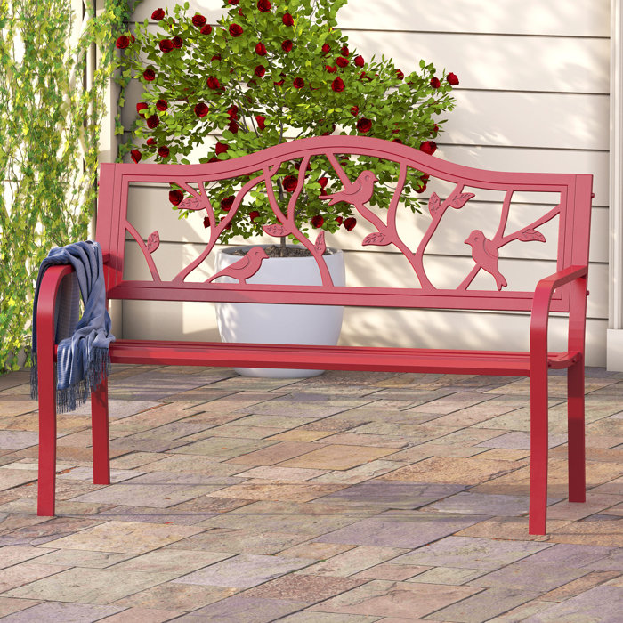 Red Barrel Studio® Ishan Metal Outdoor Bench & Reviews | Wayfair