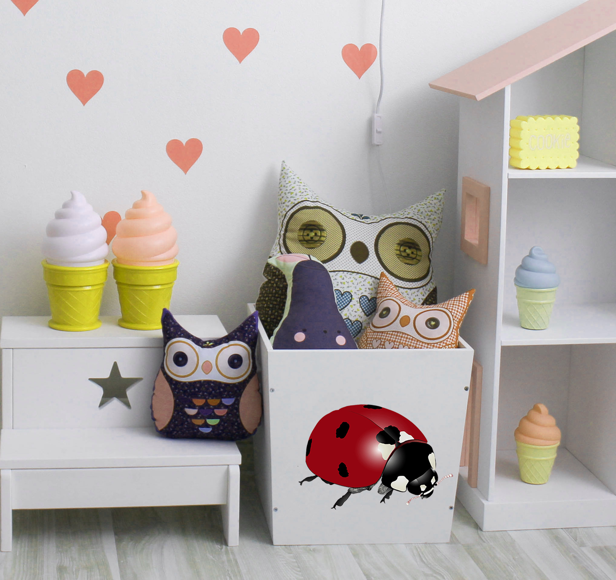 Gracie Oaks Ladybug Decal, Ladybug Sticker, Ladybug Wall Decor | Wayfair