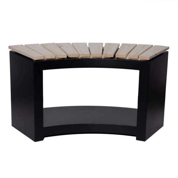 Ebern Designs Esschert Design Bench With Wood Storage Bent | Wayfair.co.uk