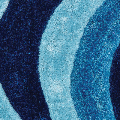 Wrought Studio Fitts Sea Blue Rug & Reviews | Wayfair