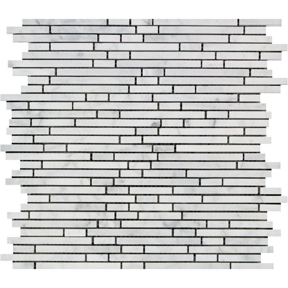 Stone & Tile Shoppe, Inc. Marble Linear Mosaic Wall & Floor Tile | Wayfair