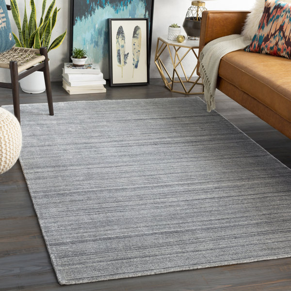 Gracie Oaks Munana Handmade Hand-Knotted Gray Rug | Wayfair