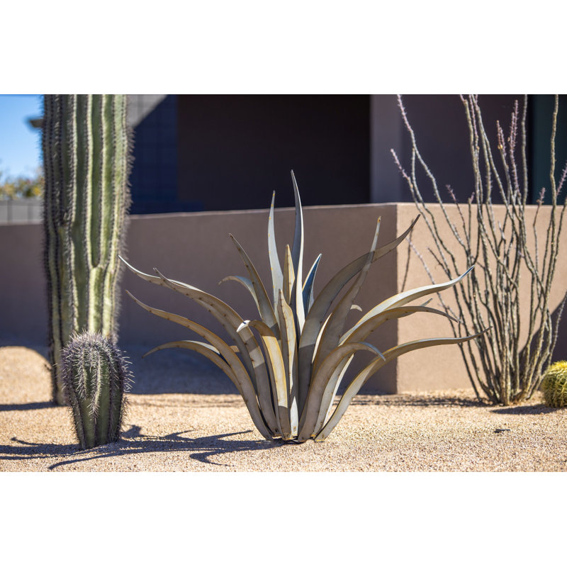 Desert Steel Octopus Agave Landscape Statue & Reviews | Wayfair
