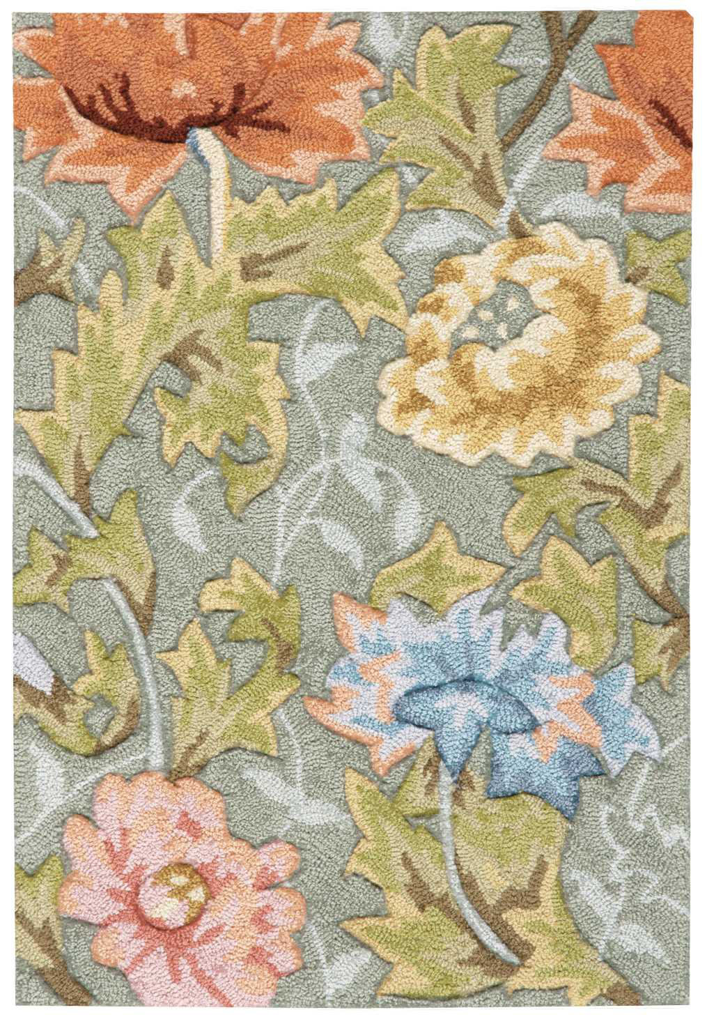 Red Barrel Studio® Xylen Handmade Hand Hooked Performance Orange/Green ...