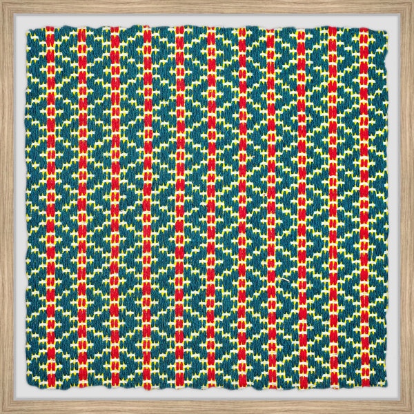 Union Rustic Blue And Red Patterns - Picture Frame Photograph | Wayfair