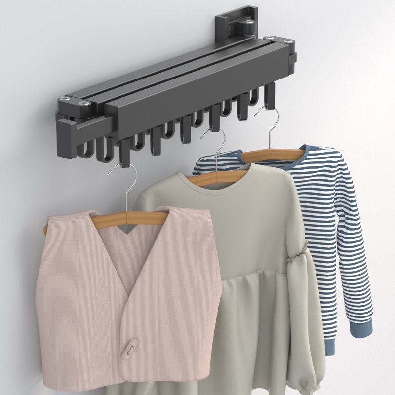 Rebrilliant Collapsible Wall-Mounted Drying Rack & Reviews | Wayfair