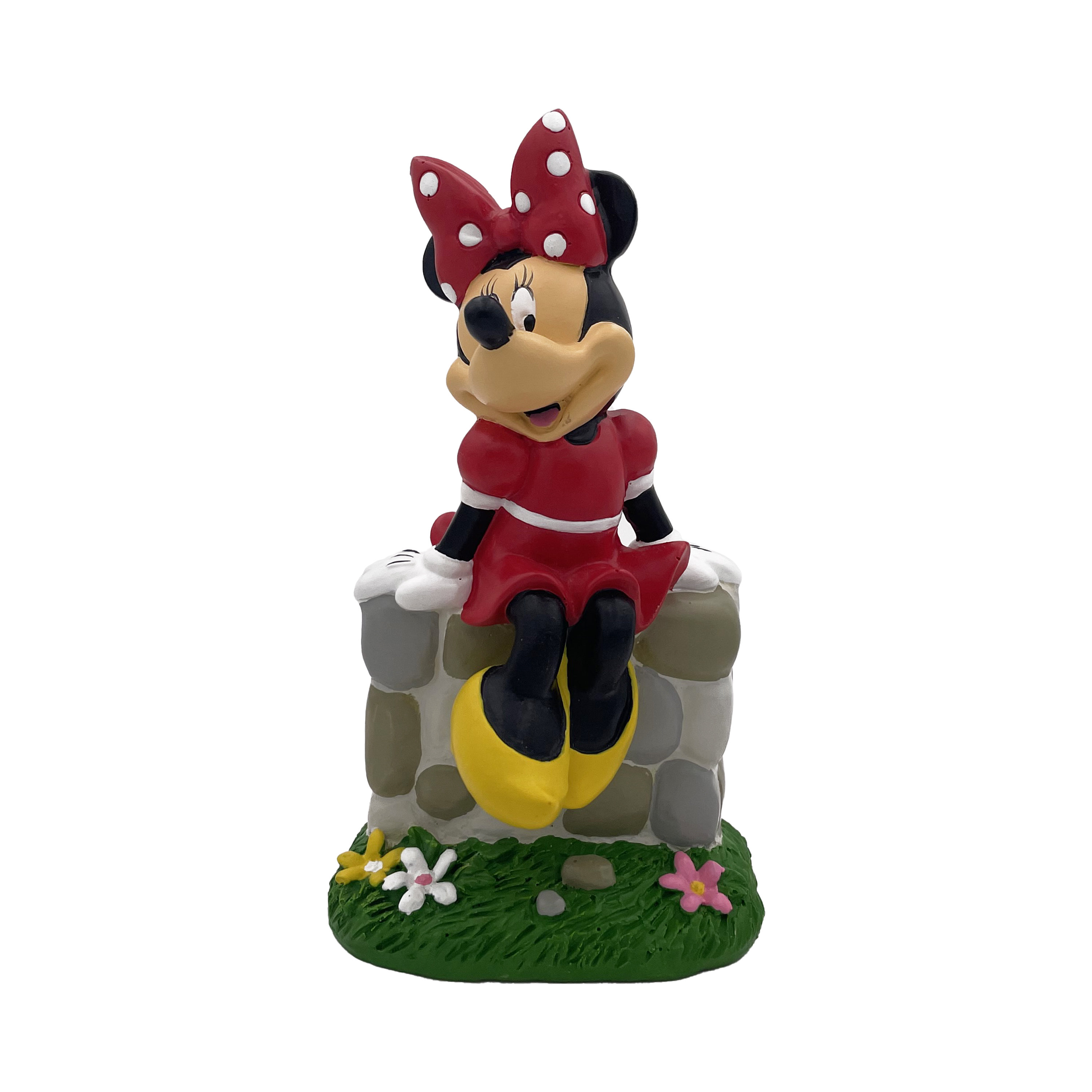 Back Yard Glory Disney Minnie Mouse on Stone Wall Garden Statue | Wayfair
