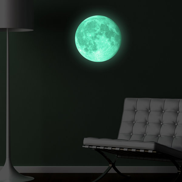 Ebern Designs Glow in Dark Moon Wall Decal & Reviews | Wayfair