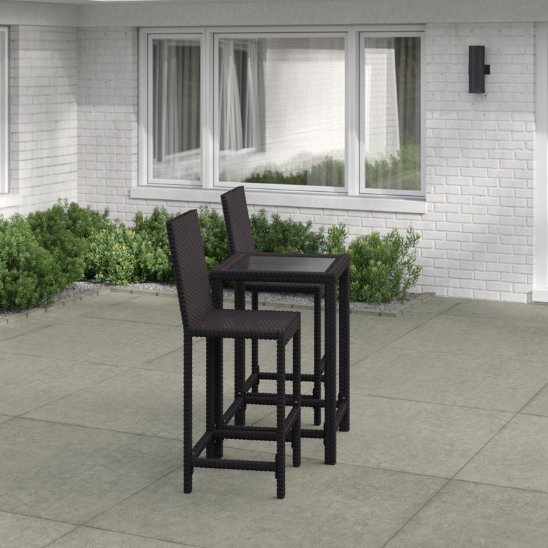 Latitude Run® Corlane Square 2 - Person Outdoor Dining Set & Reviews ...