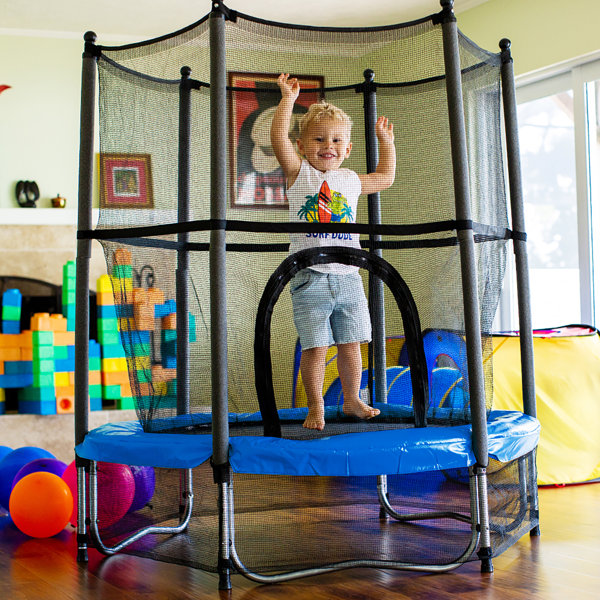 Jump Tastic Trampoline Jump Tastic 4.7' Round Toddler Trampoline ...