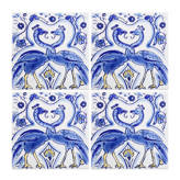 Casablanca Market Mediterranean 4" x 4" Ceramic Carthage Decorative ...