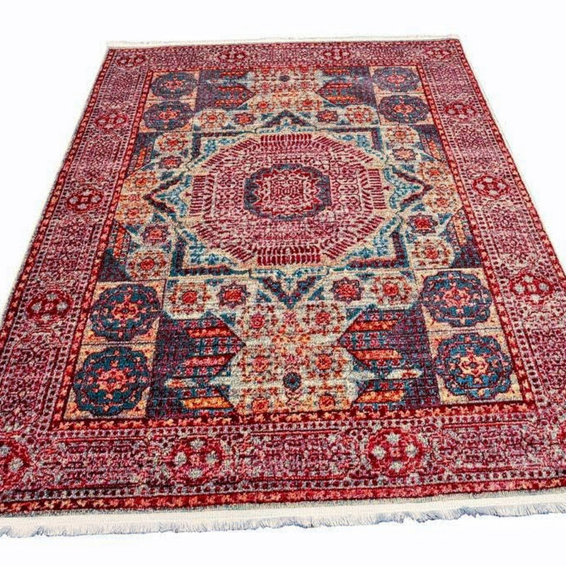 World Menagerie Torrens Performance Red/Cream Rug | Wayfair