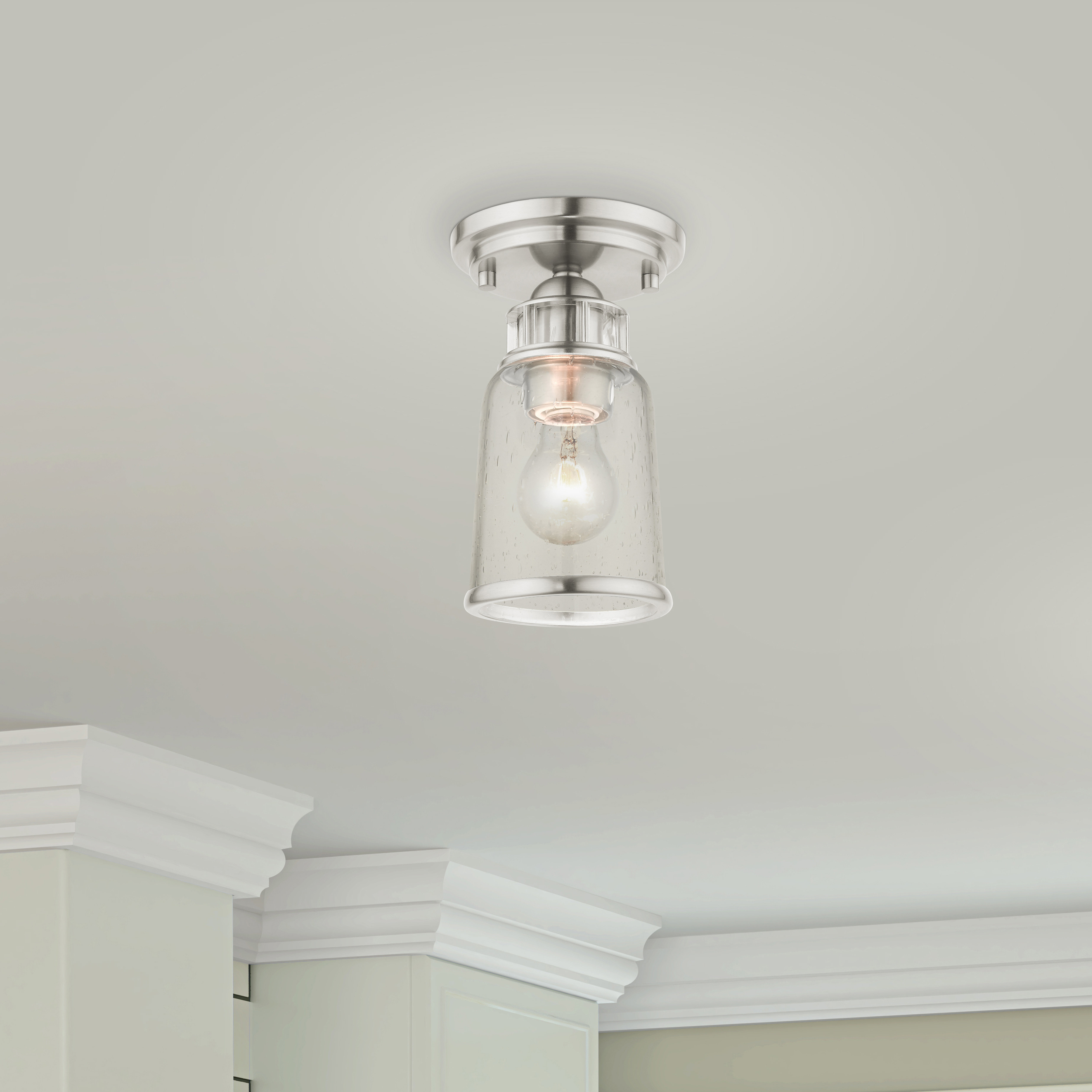 Breakwater Bay Miceli Glass Flush Mount & Reviews | Wayfair