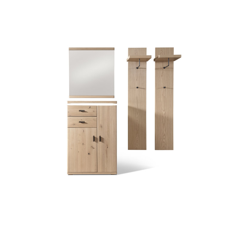 Alpen Home Clintonville Solid Wood Hall Tree with Shoe Storage ...