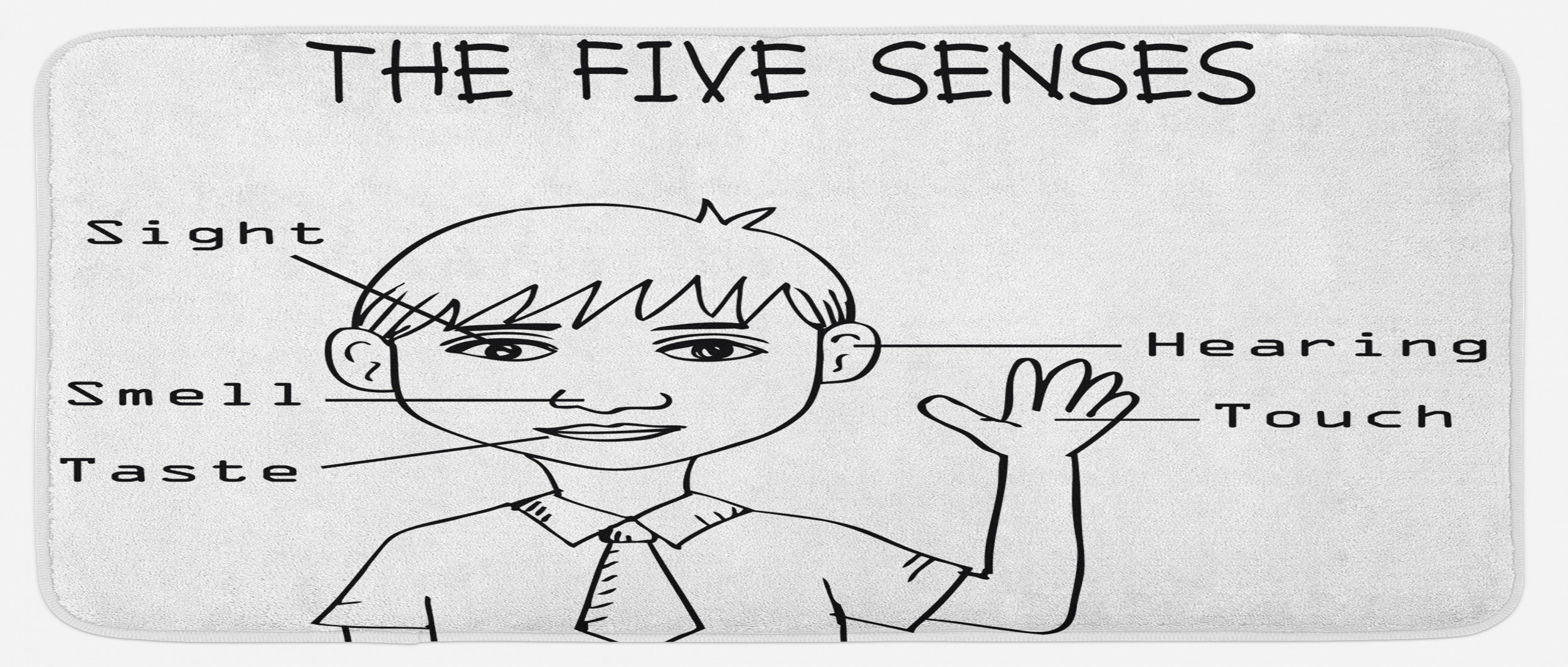 Bless international 5 Senses Shown On Little Boy Portrait Explanatory ...