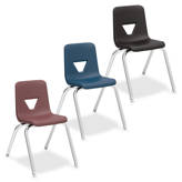 Factory Direct Partners Stackable Swivel Glide Classroom Chair ...