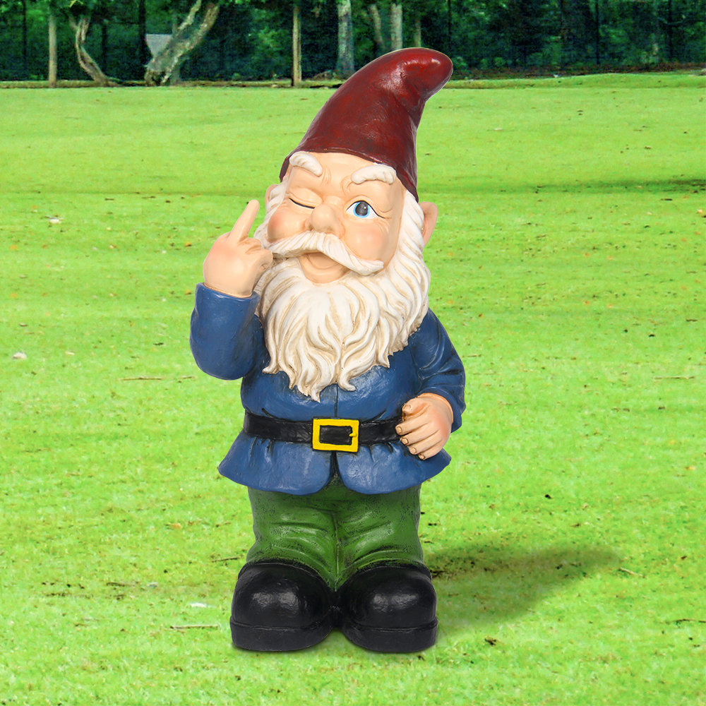 Hi-Line Gift Ltd. Winking Gnome Statue & Reviews | Wayfair