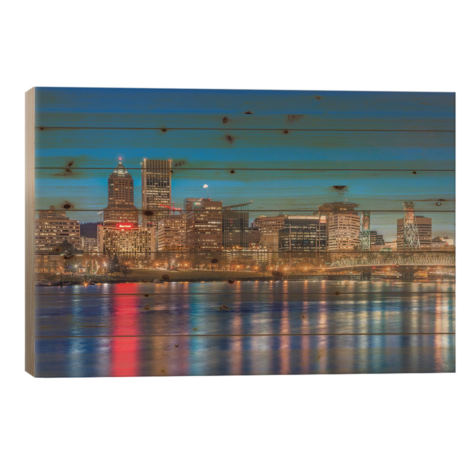 Latitude Run® USA, Oregon, Portland, Downtown Skyline At Twilight On ...